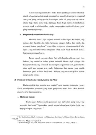 Kajian Seputar Istilah Hadis dan yang Berkaitan dengannya | PDF