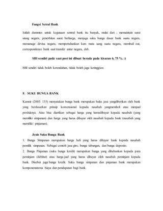 Makalah suku bunga bank indonesia | DOCX