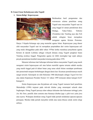 Makalah suku togutil | DOCX