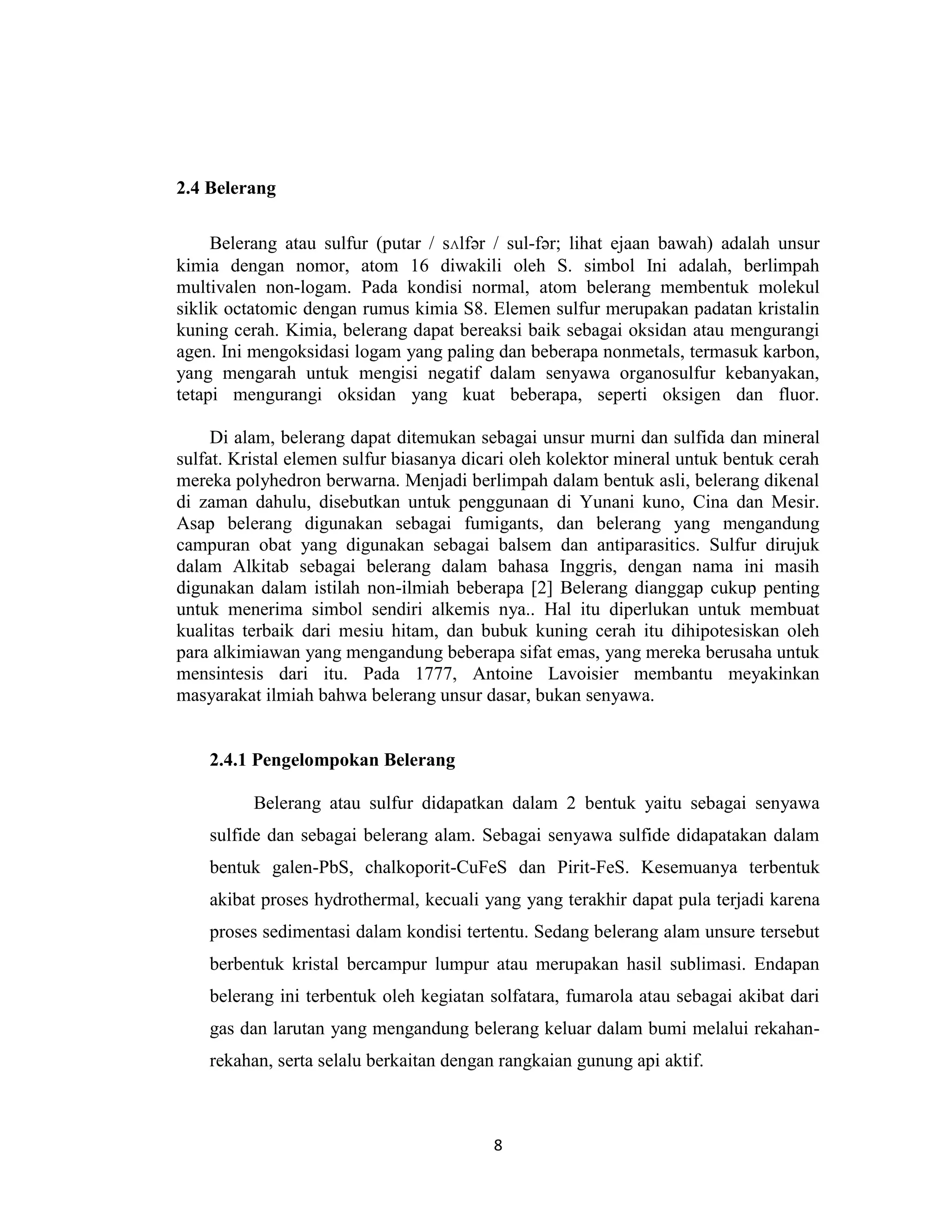 Makalah sumber daya tambang non logam | DOCX