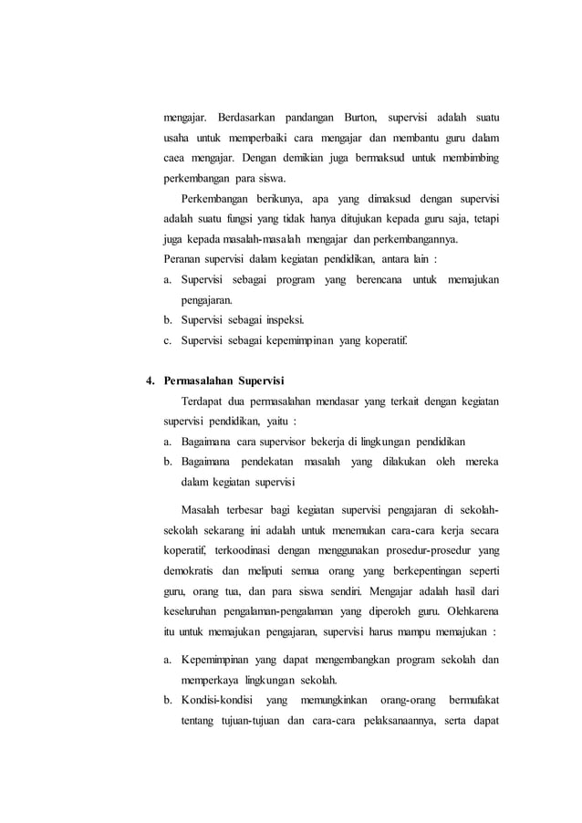 Makalah supervisi dan evaluasi | DOCX