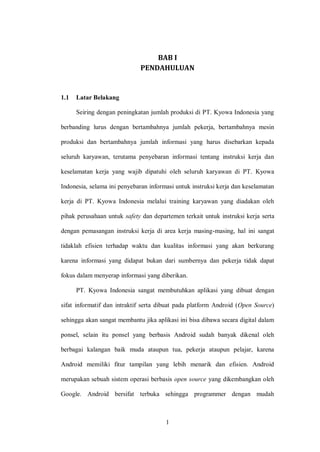 LAPORAN TUGAS AKHIR PERANCANGAN APLIKASI KNOWLEDGE BASE SYSTEM UNTUK ...