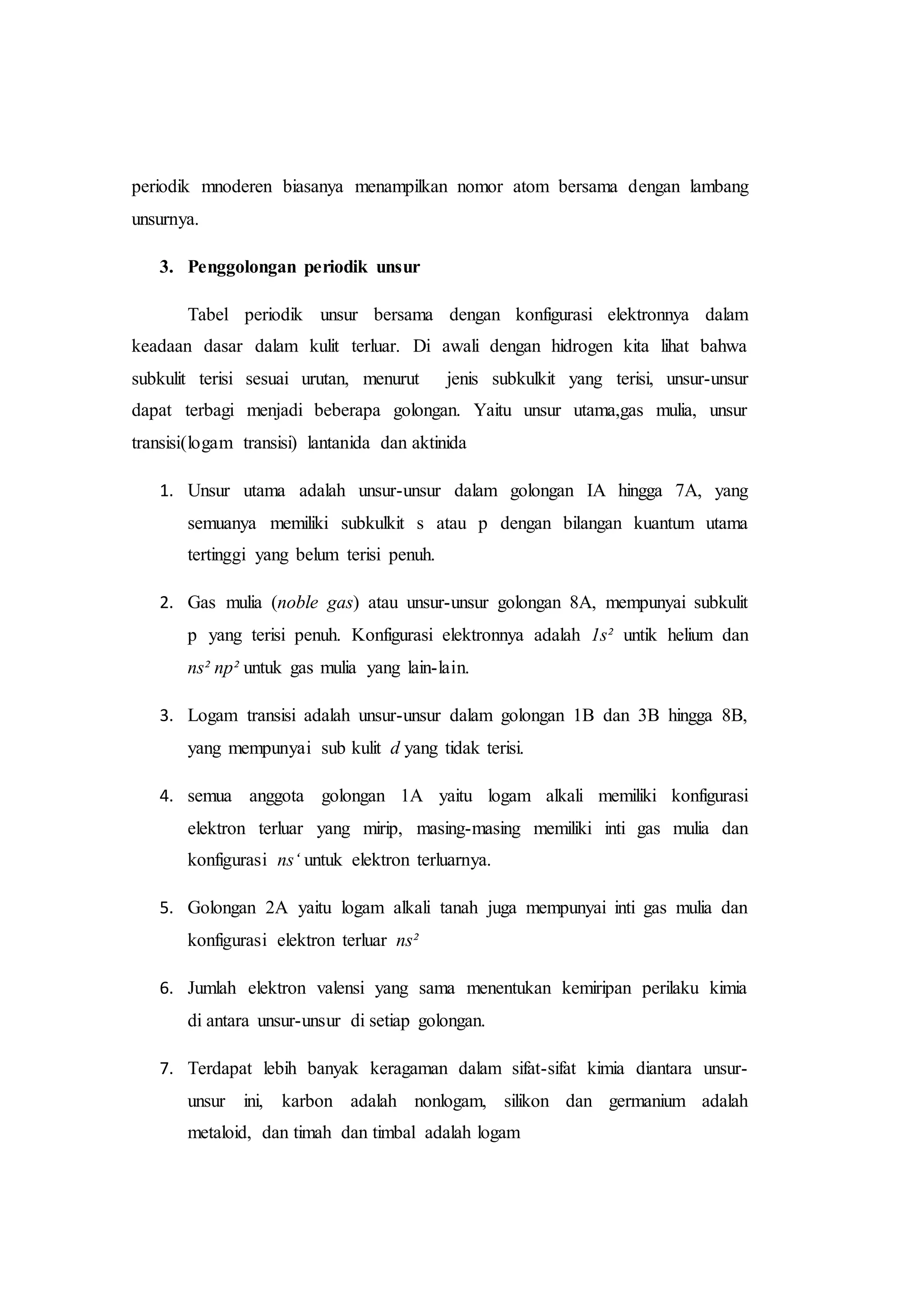 Makalah tabel periodik | DOCX