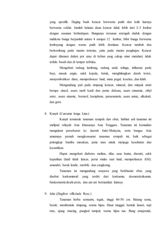 Tanaman Obat dan Usaha Kesehatan Sekolah | DOCX