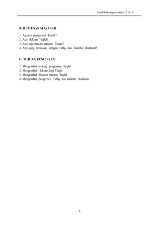 Makalah taqlid | DOCX