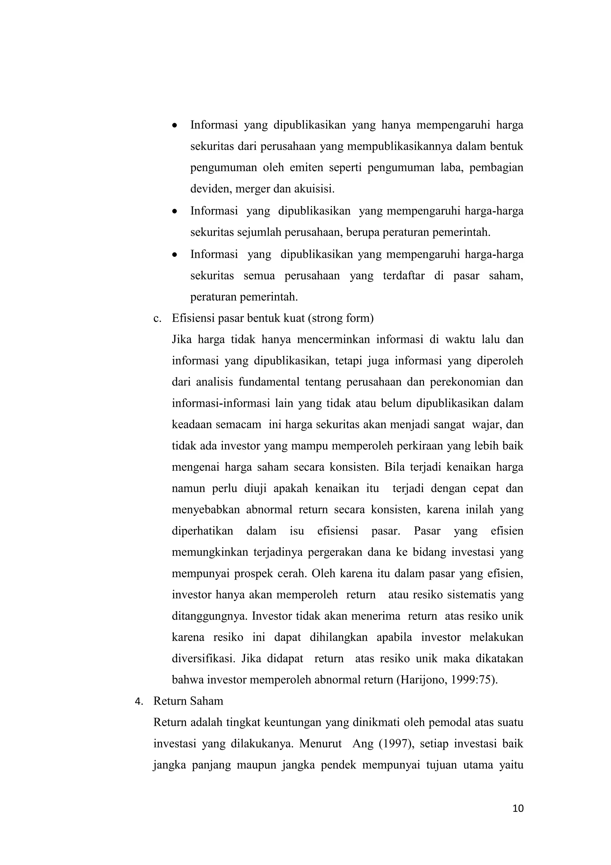 Makalah Reaksi Pasar Modal terhadap Laporan Keuangan (Teori Akuntansi ... Makalah Reaksi Pasar Modal terhadap Laporan Keuangan (Teori Akuntansi ...