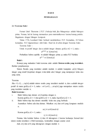 Makalah tb wilson dan euler | DOCX