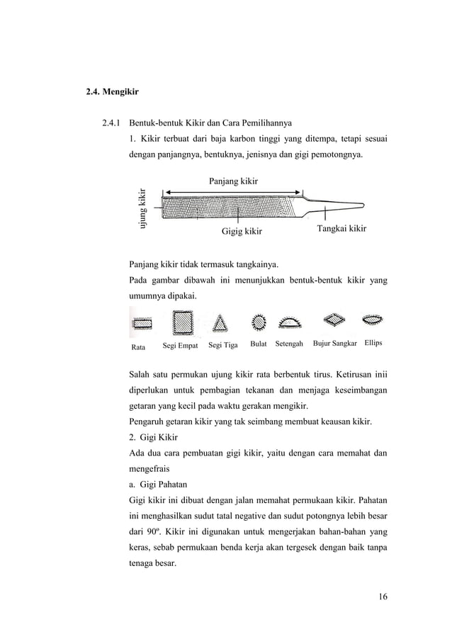 Makalah teknik kerja bangku dan pelat | PDF