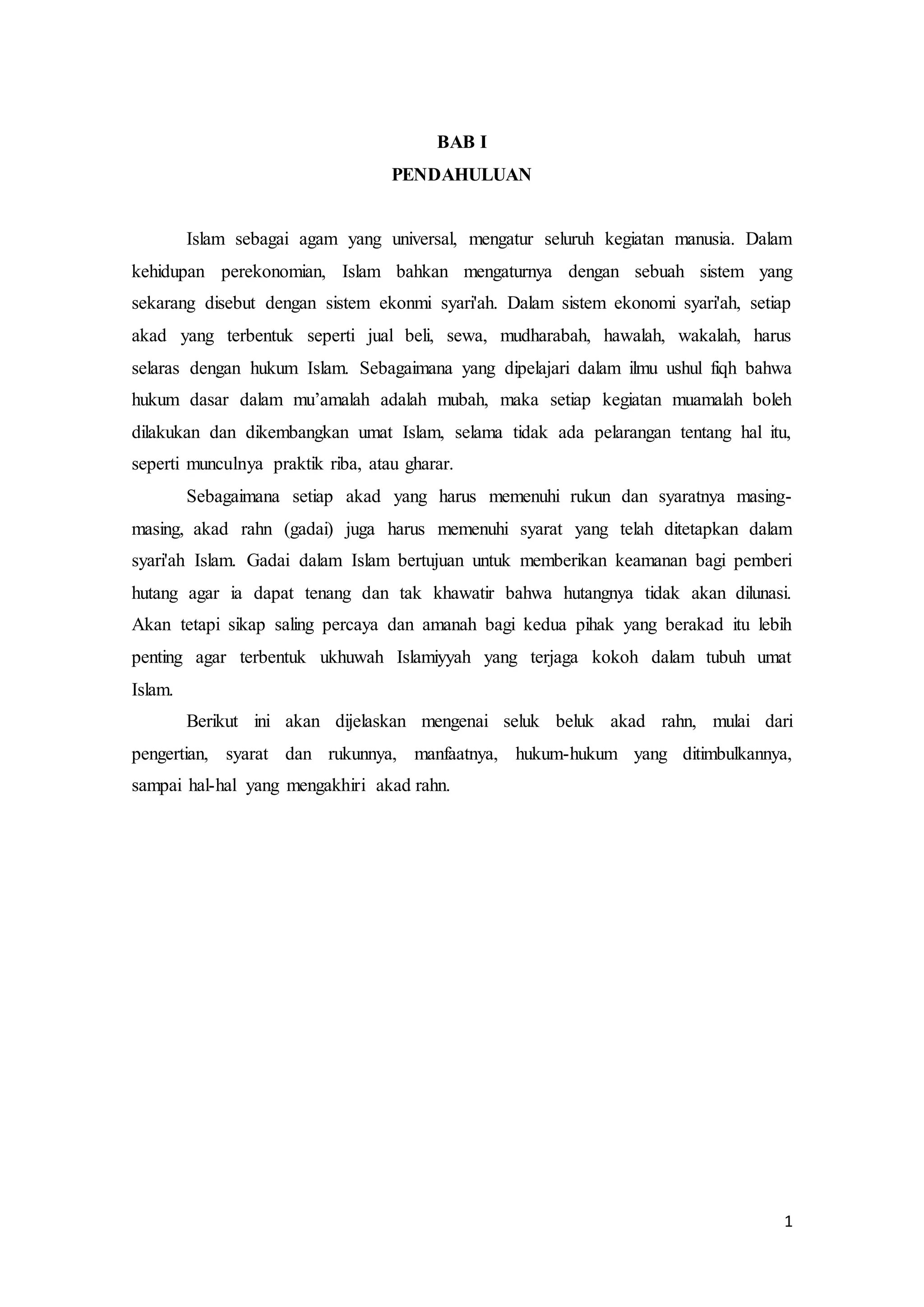 Makalah tentang ar rahn | DOCX