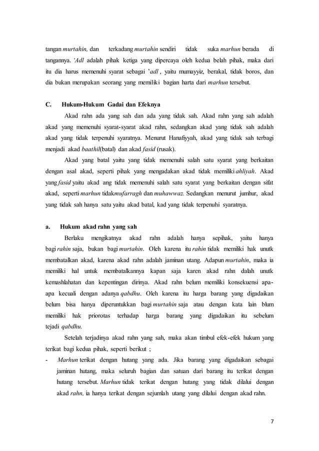 Makalah tentang ar rahn | DOCX