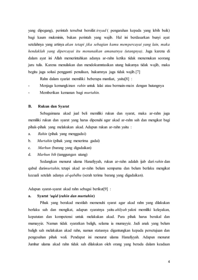 Makalah tentang ar rahn | DOCX