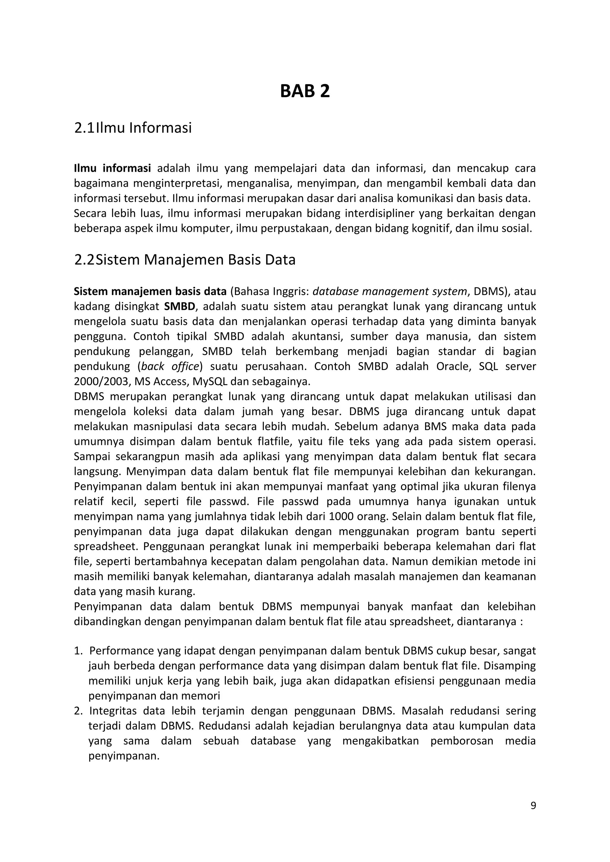 Makalah Tentang Database | DOCX