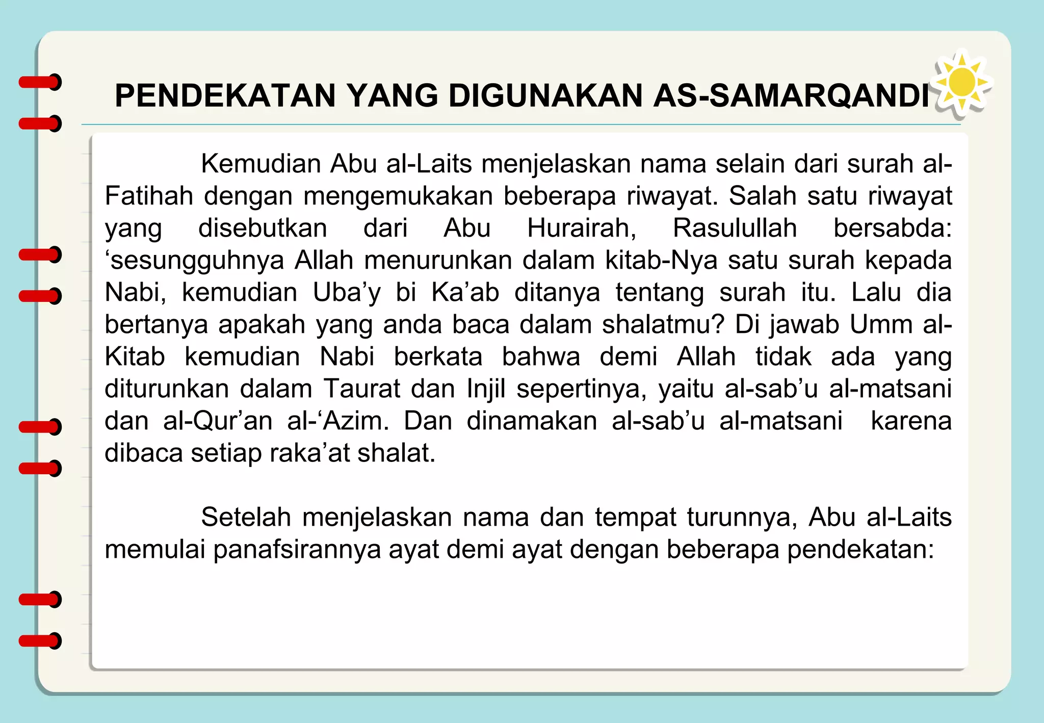 MAKALAH TENTANG KITAB AL- SAMARQANDI ( BAHRUL ULUM).pptx