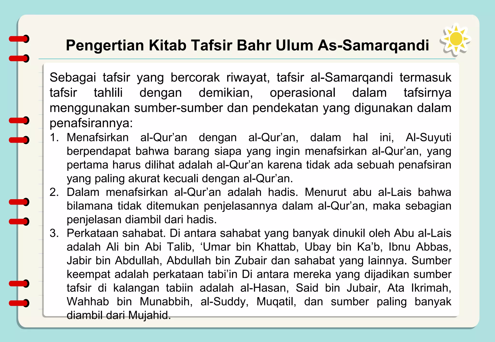 MAKALAH TENTANG KITAB AL- SAMARQANDI ( BAHRUL ULUM).pptx