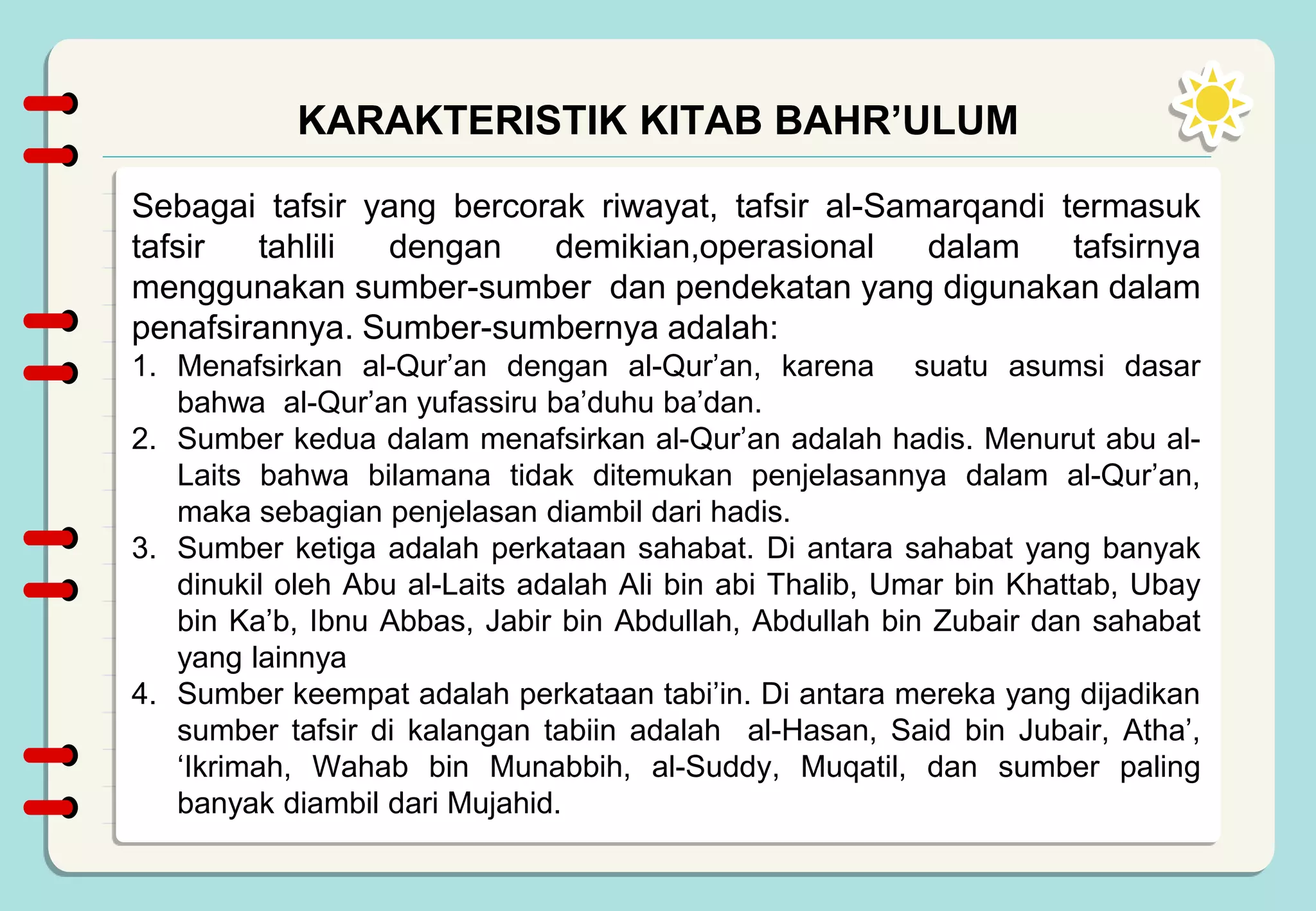 MAKALAH TENTANG KITAB AL- SAMARQANDI ( BAHRUL ULUM).pptx