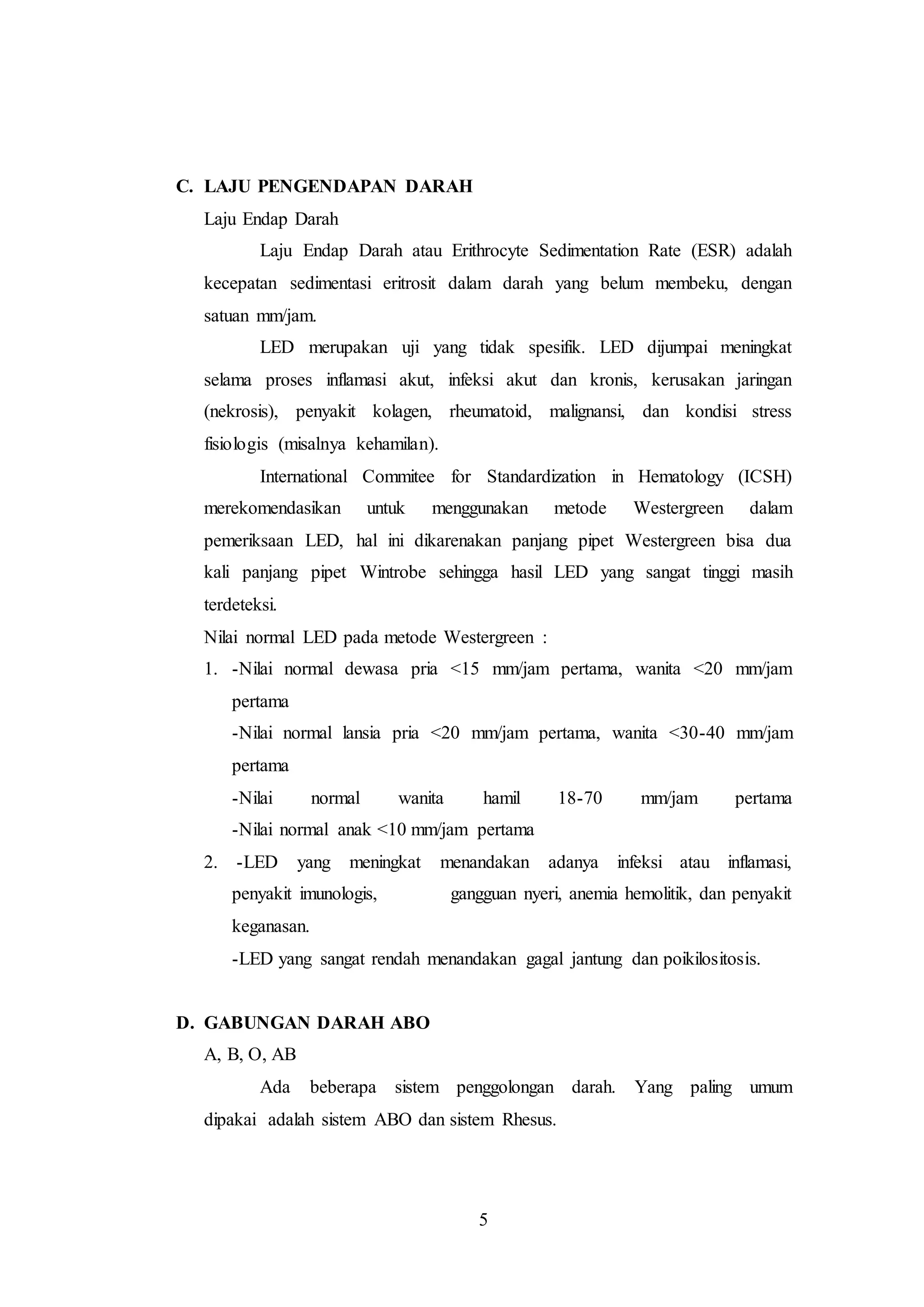 Makalah tentang pemeriksaan laboratorium klinik | DOCX