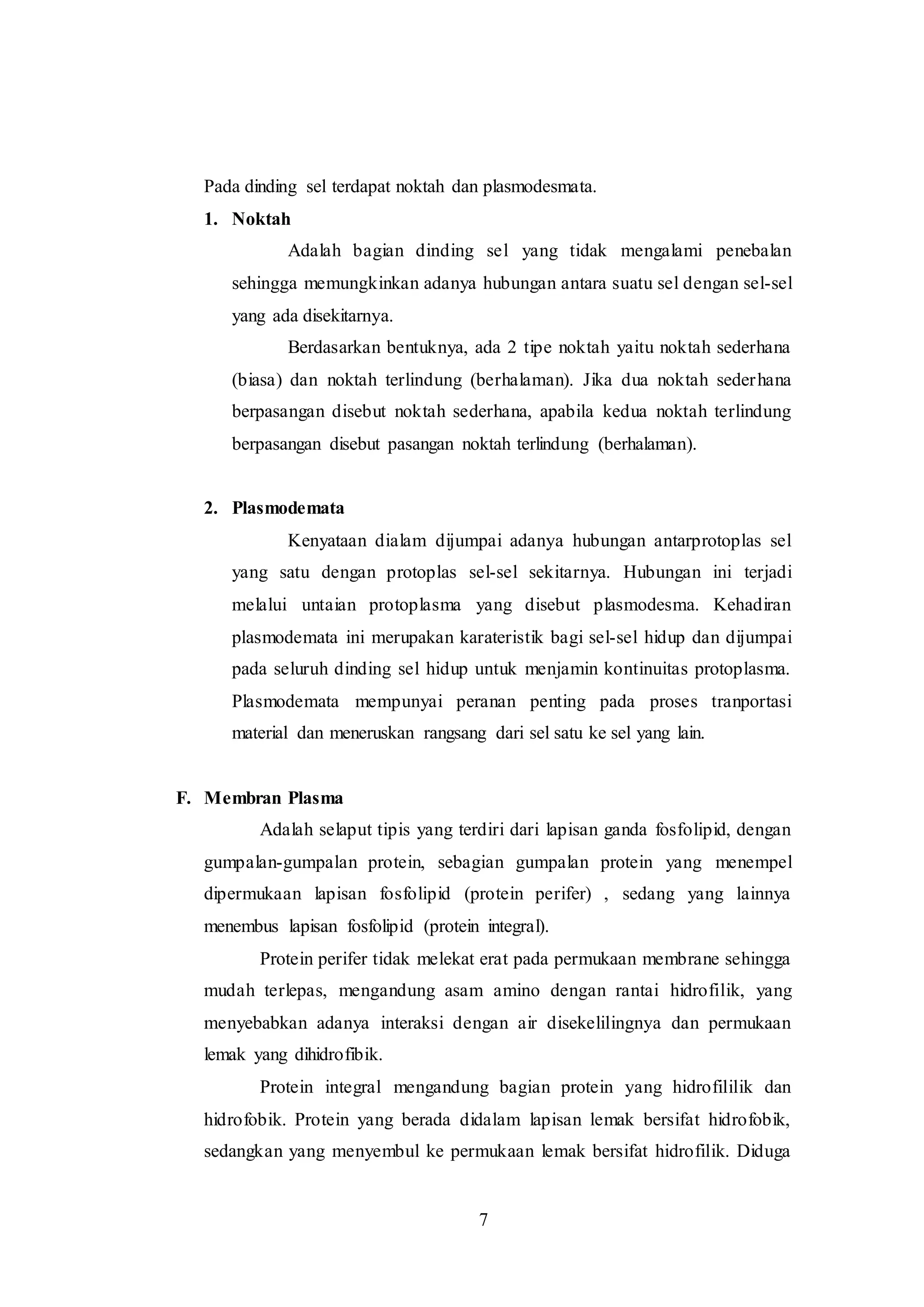 Makalah tentang sel | DOCX