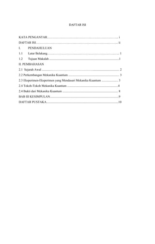 Makalah teori mekanika kuantum | DOCX