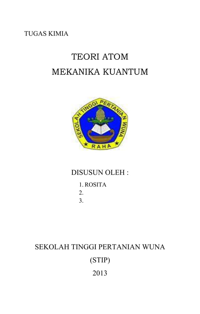 Makalah teori mekanika kuantum | DOCX