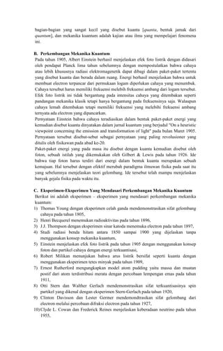 Makalah teori mekanika kuantum | DOCX