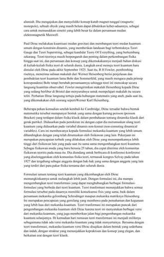 Makalah teori mekanika kuantum | DOCX