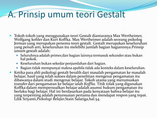 Teori Gestalt | PPTX