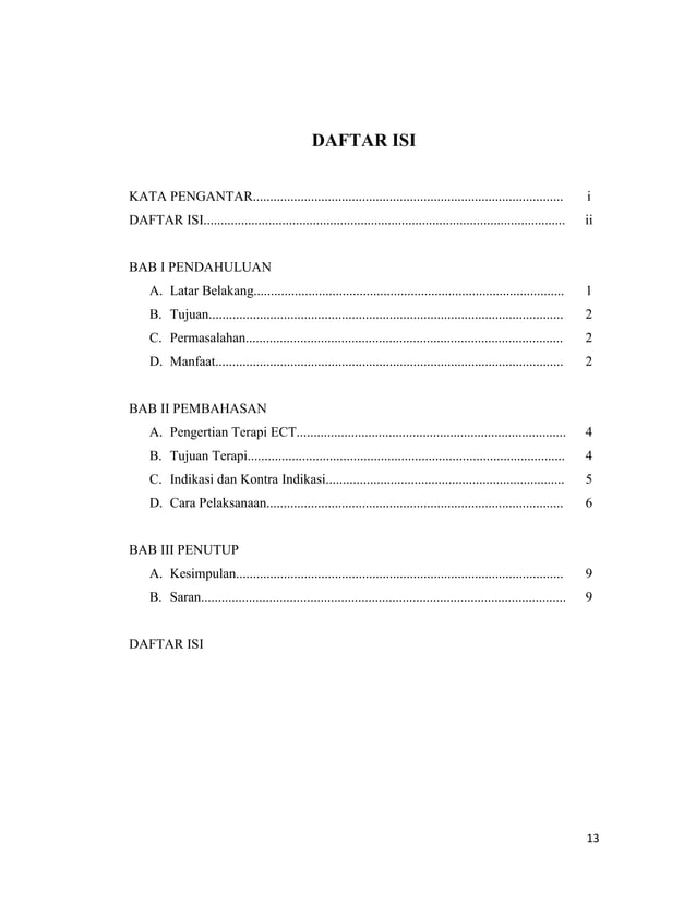 Makalah terapi kejang listrik (ect) | DOCX