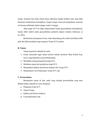 Makalah terapi kejang listrik (ect) | DOCX