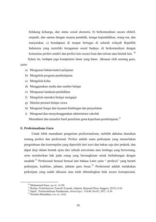 Makalah Kompetensi dan Profesionalisme Guru | PDF