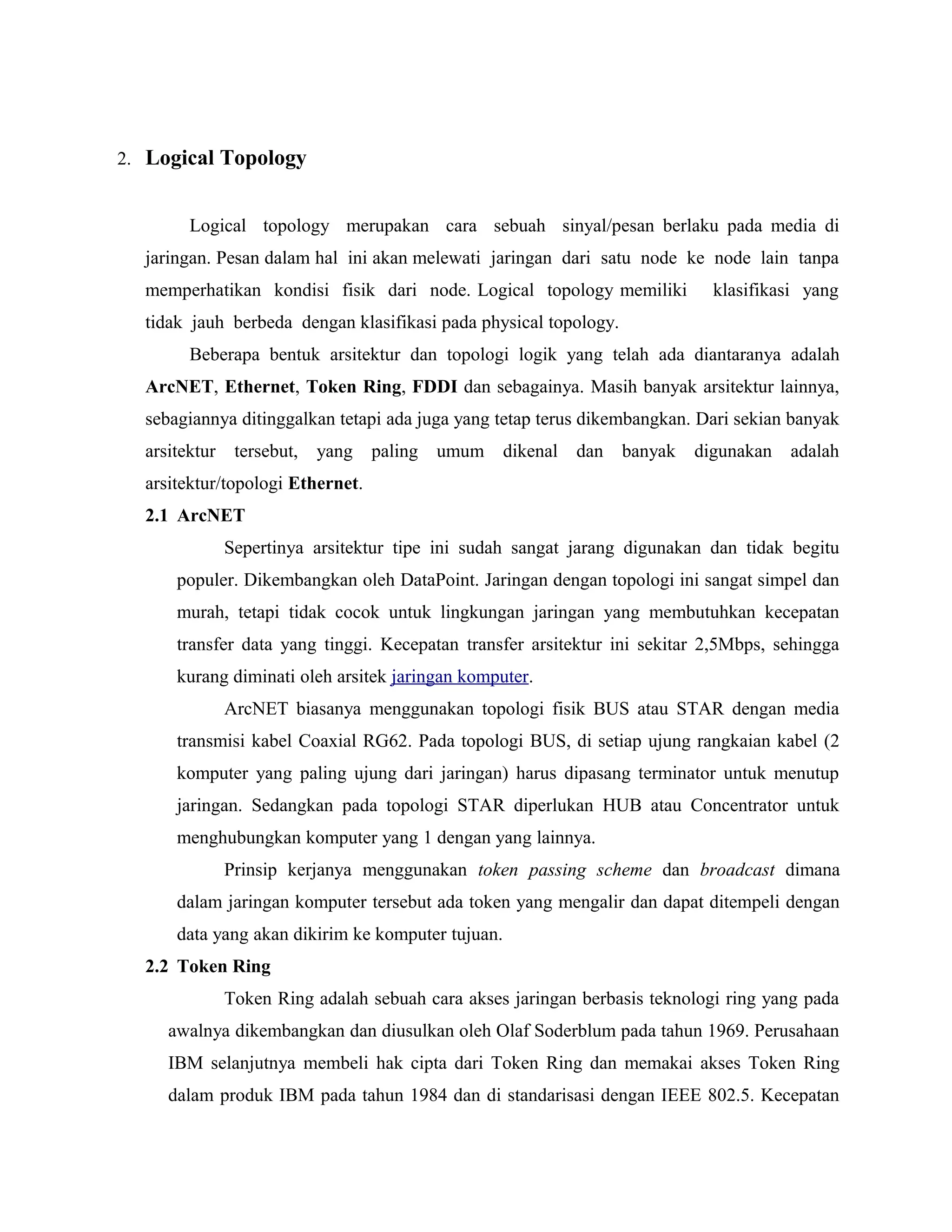 Makalah topologi jaringan | DOC