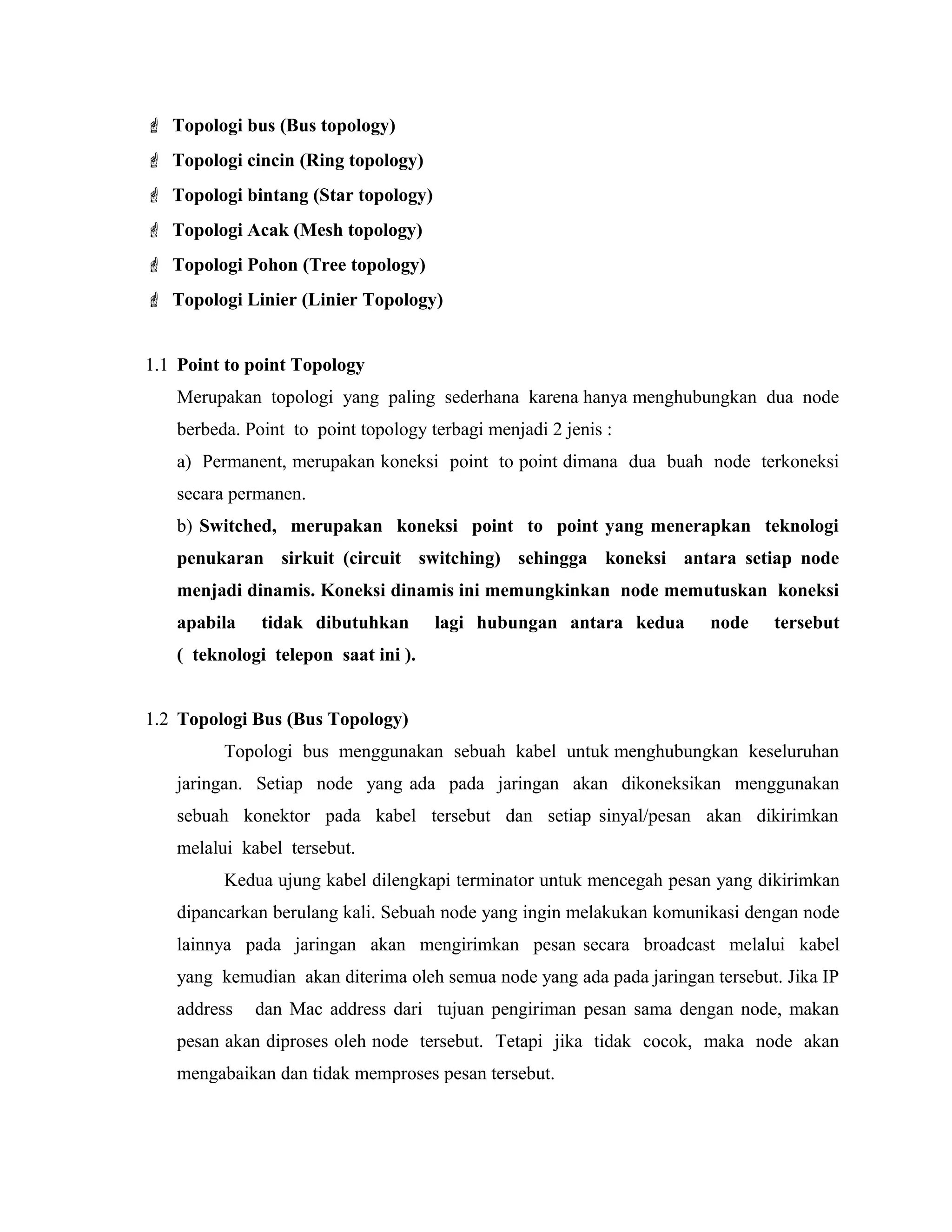 Makalah topologi jaringan | DOC