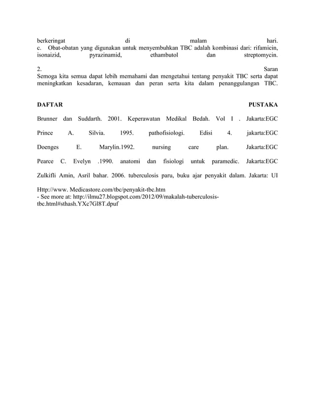 Makalah tuberculosis | DOCX