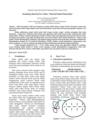 material isolasi kabel XLPE_elektro undip | DOC