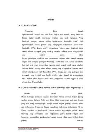 Makalah ulumul hadits | PDF