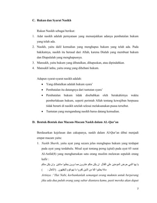 Ulumu-l-Qur'an Nasikh wa Mansukh | DOCX