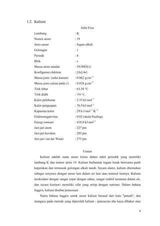 Unsur Kimia Golongan A | DOCX