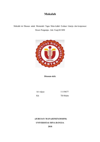 Makalah uts ari wijaya | PDF