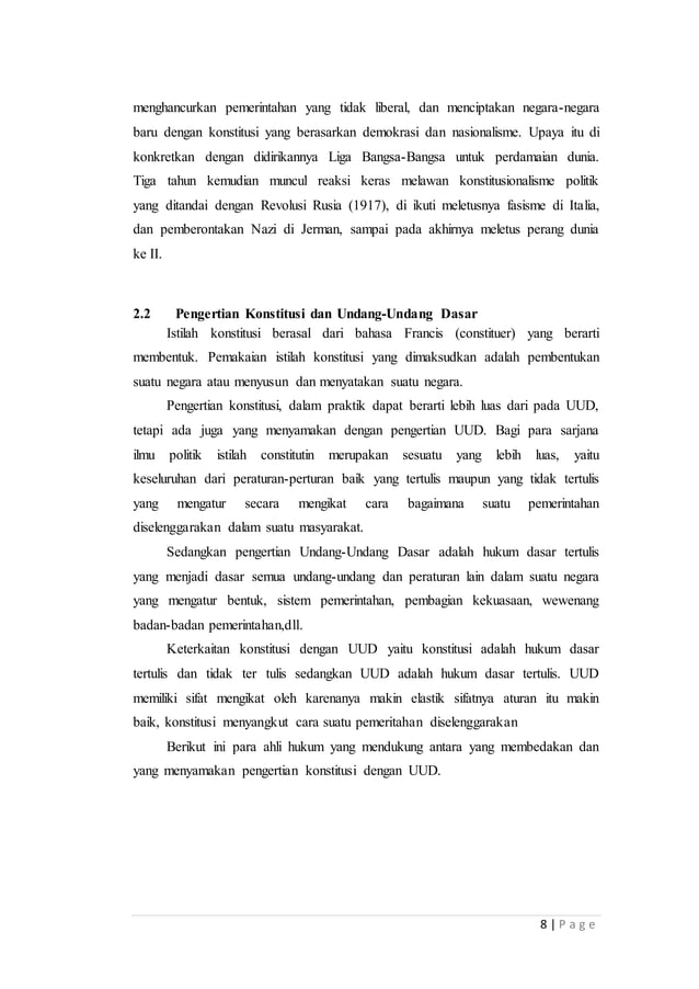 Makalah Uud 1945 Sebagai Konstitusi Negara Pdf 