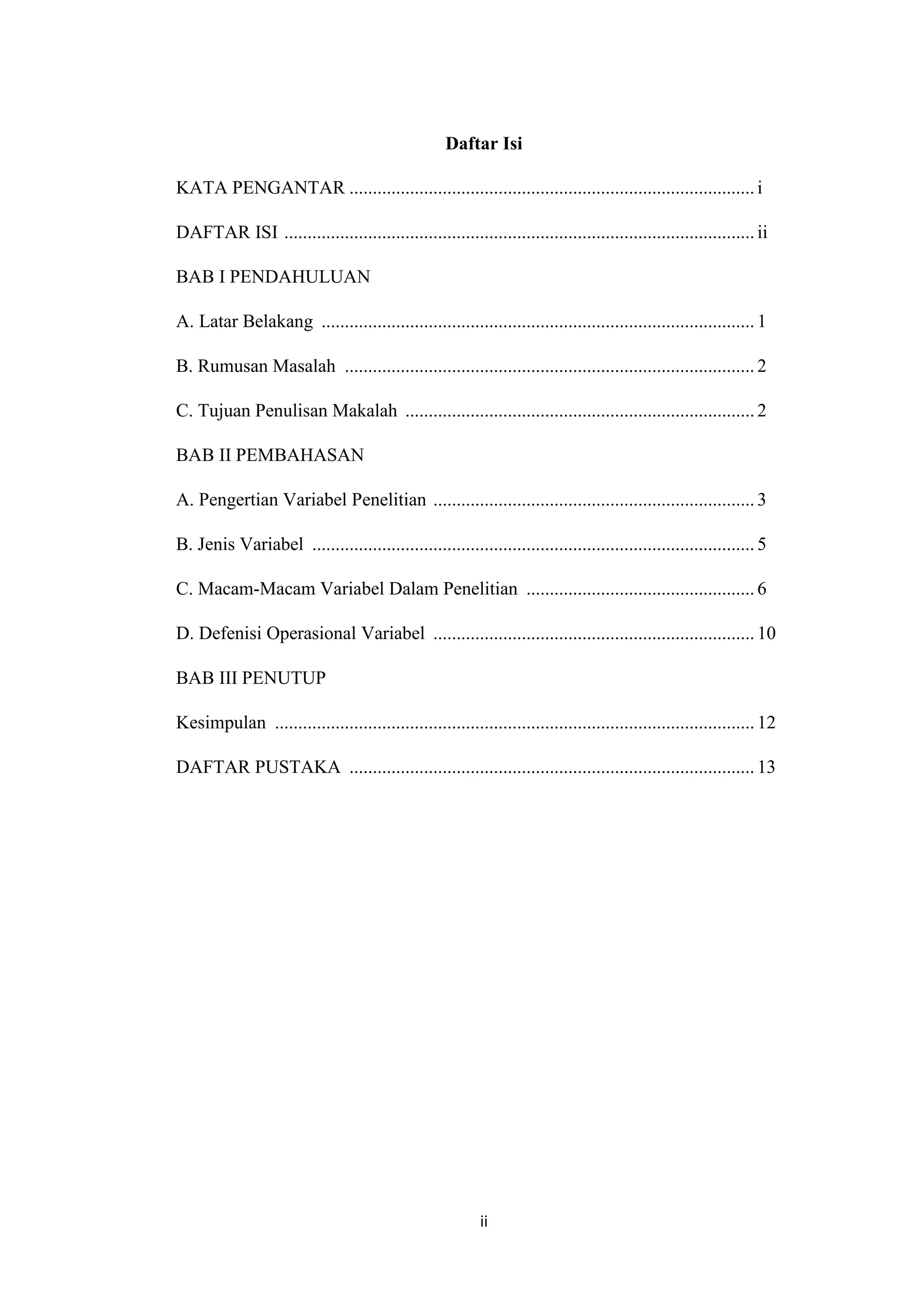 Makalah Variabel Penelitian.docx