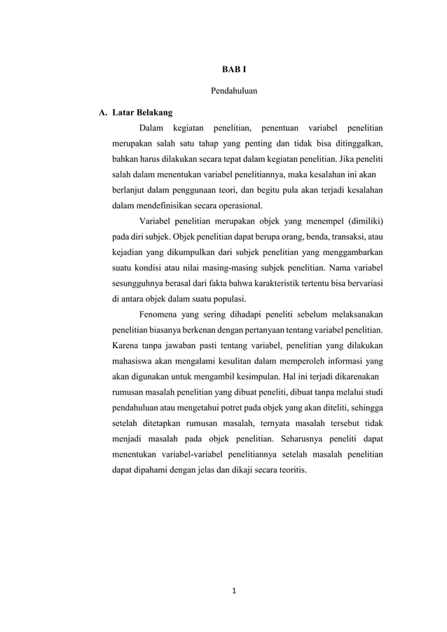 Makalah Variabel Penelitian.docx