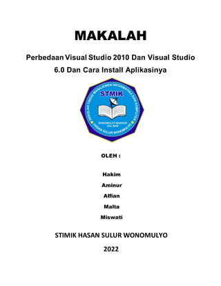 MAKALAH VISUAL STUDIO 2010.docx