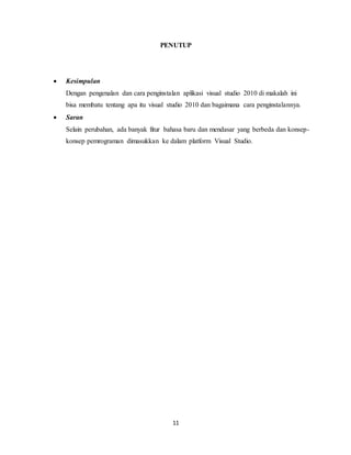 MAKALAH VISUAL STUDIO 2010.docx