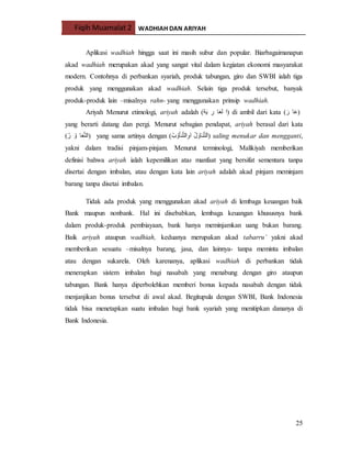 Akad Wadhiah dan Ariyah | DOCX