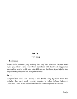 Pengertian KUARTIL,Pemanfaatan KUARTIL di excel dan penjelasan mutually ...