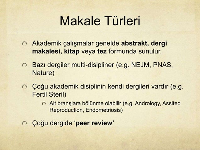 Makale nasil yazilir | PPTX