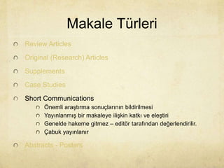 Makale nasil yazilir | PPTX