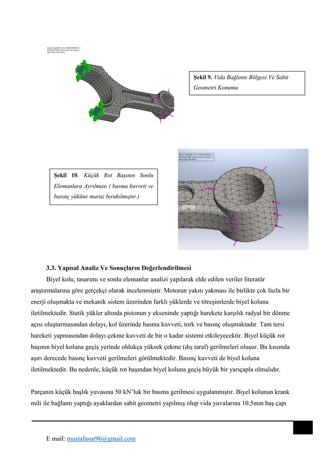 Connecting Rod FEA | PDF