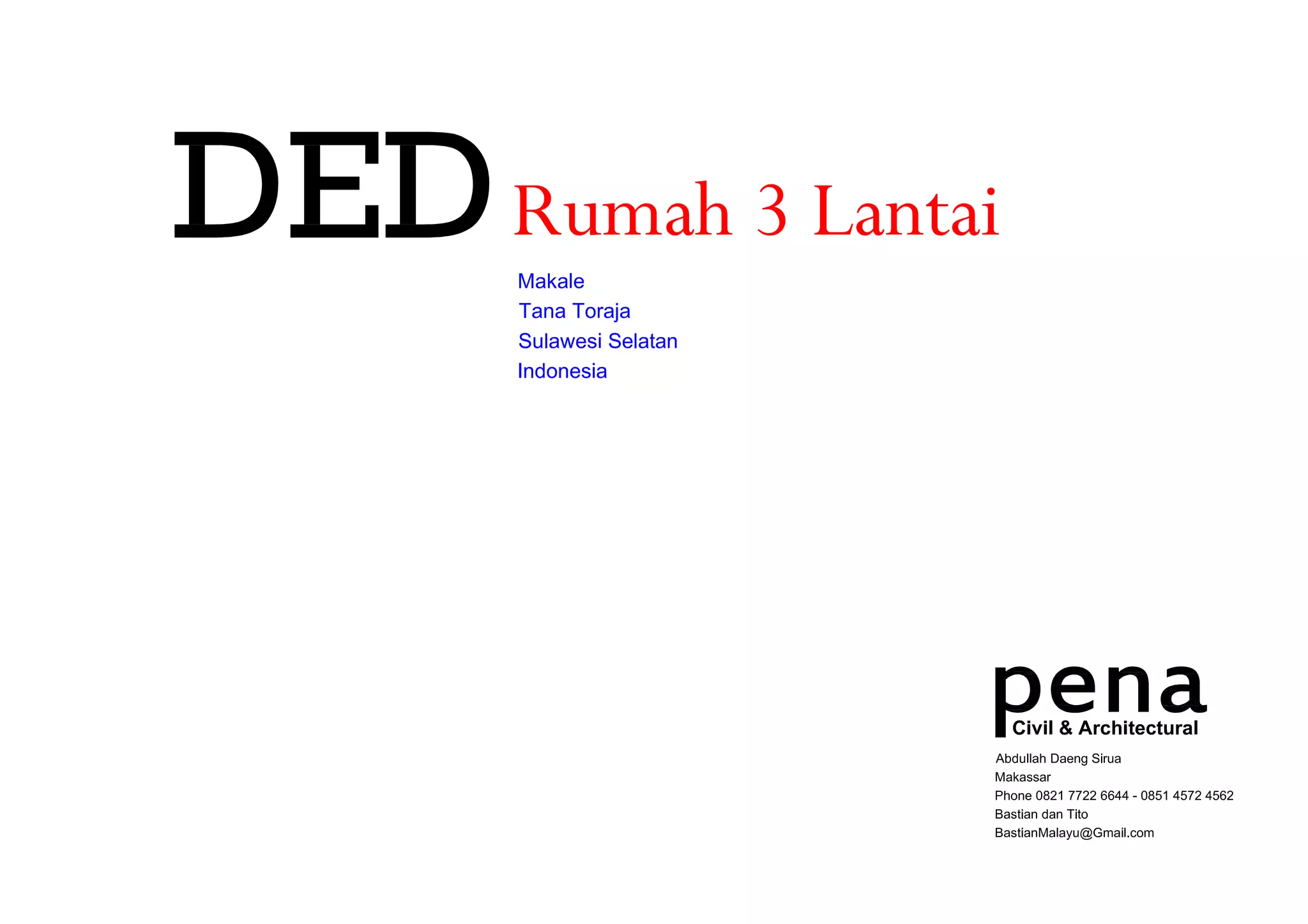ded rumah 3 lantai | PDF