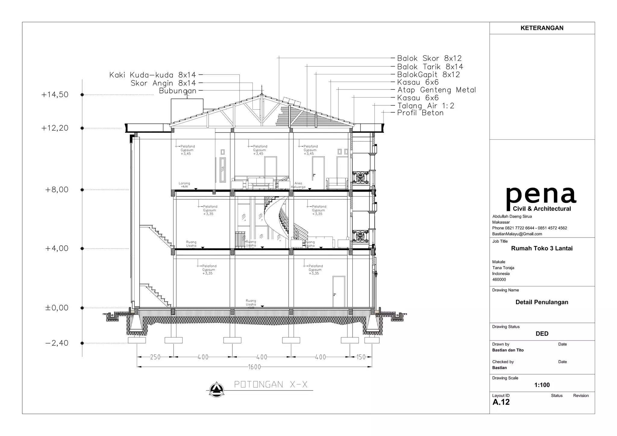 ded rumah 3 lantai | PDF
