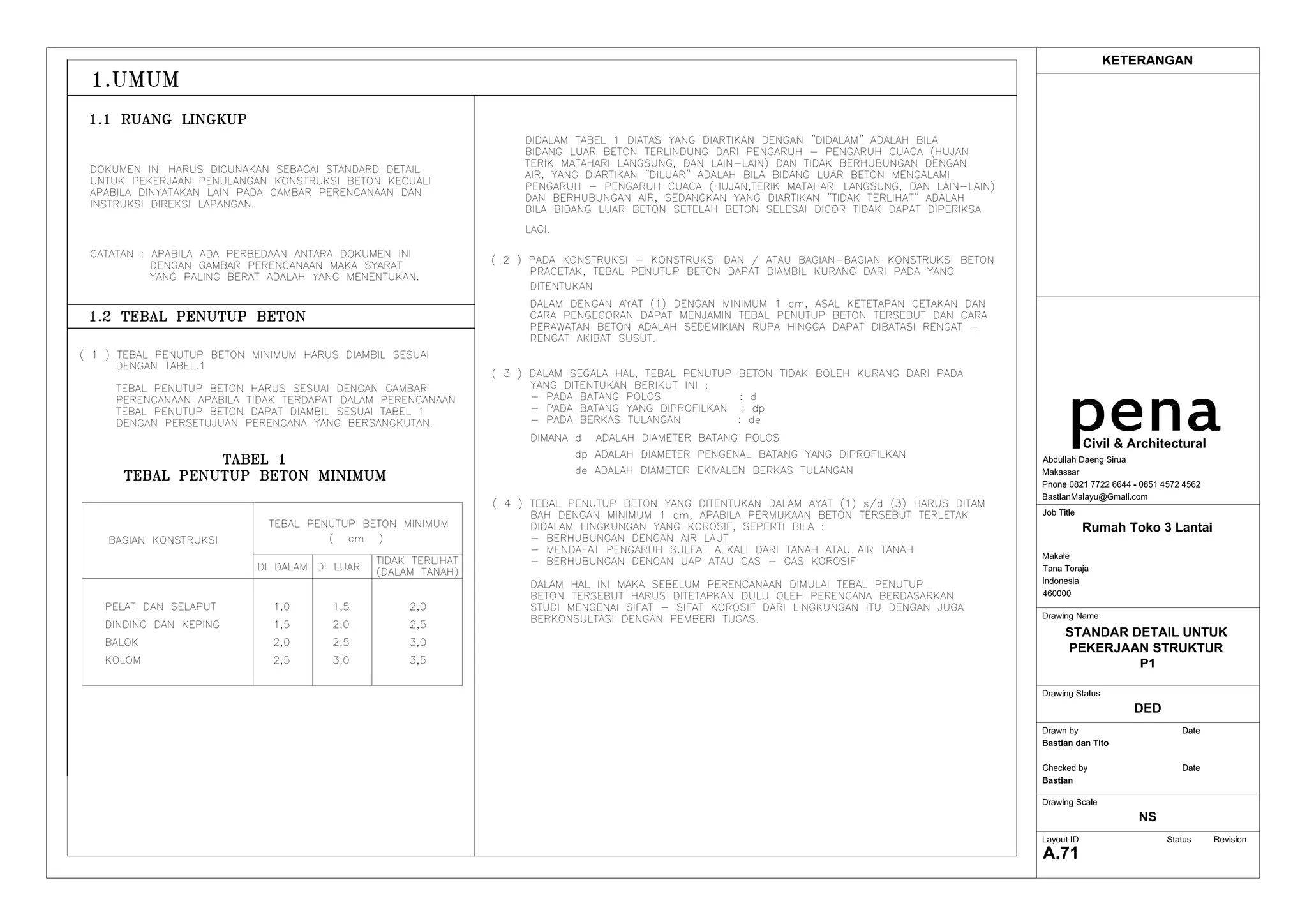 ded rumah 3 lantai | PDF